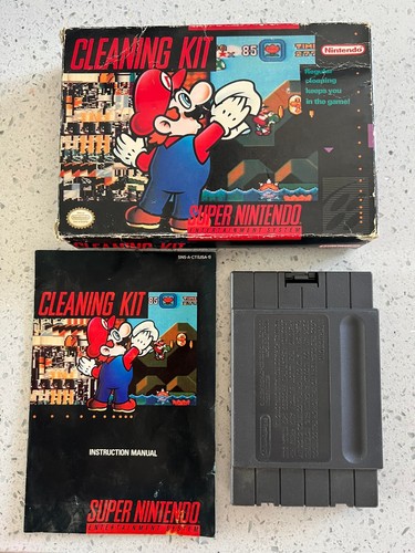 SNES Super Nintendo CLEANING KIT RARE CIB | eBay