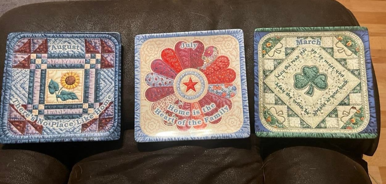 Bradford Exchange Bradex 2001 Seasons of home set of 8 plates | eBay