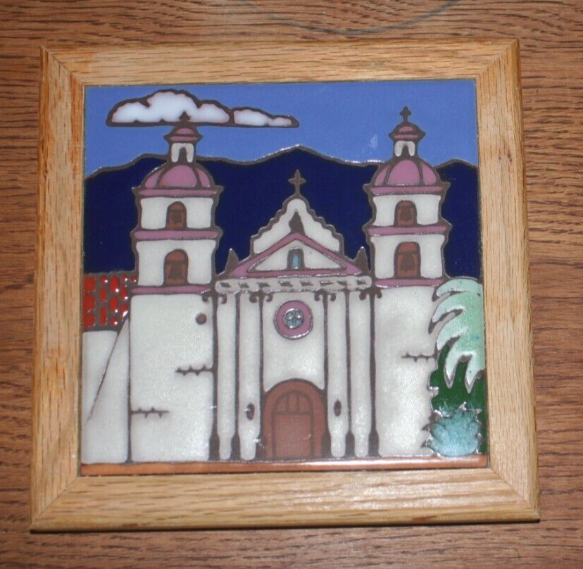 TRITON TILE HAND PAINTED SANTA BARBARA 10TH MISSION QUEEN OF THE ...