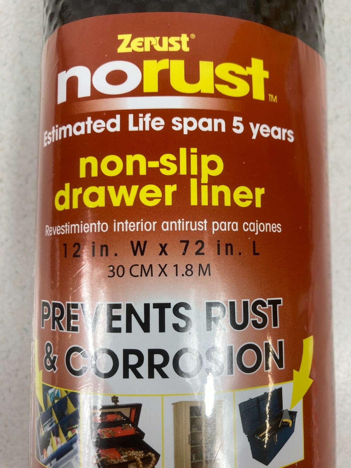 Zerust Non Slip Tool Drawer Liner Mesh. 12 in x 72 in. Prevents Rust ...