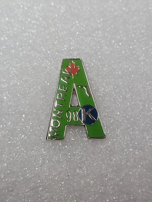 Kiwanis International Montreal Convention 1998 Letter "A" Enamel Green ...
