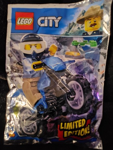 LEGO Polybag 951808 City Polizist + Motorrad Mountain Police cty0830 ...
