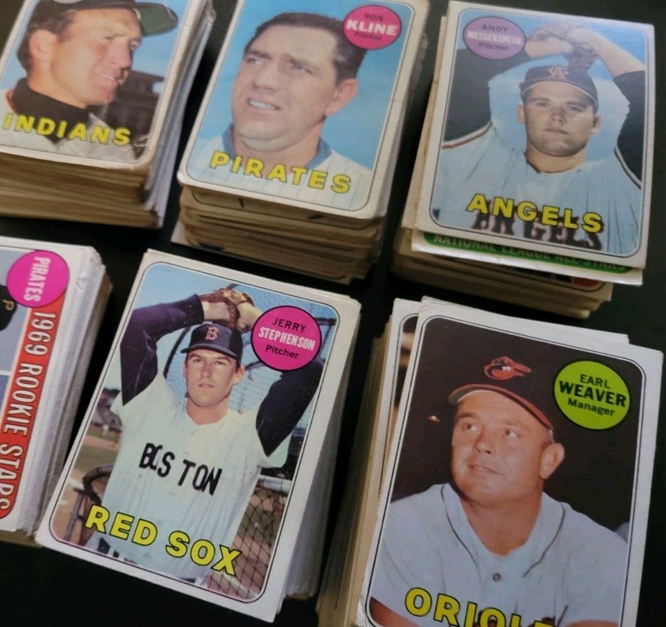 1969 Topps Baseball Set Builder Lots - 100 Different Vintage Cards | eBay