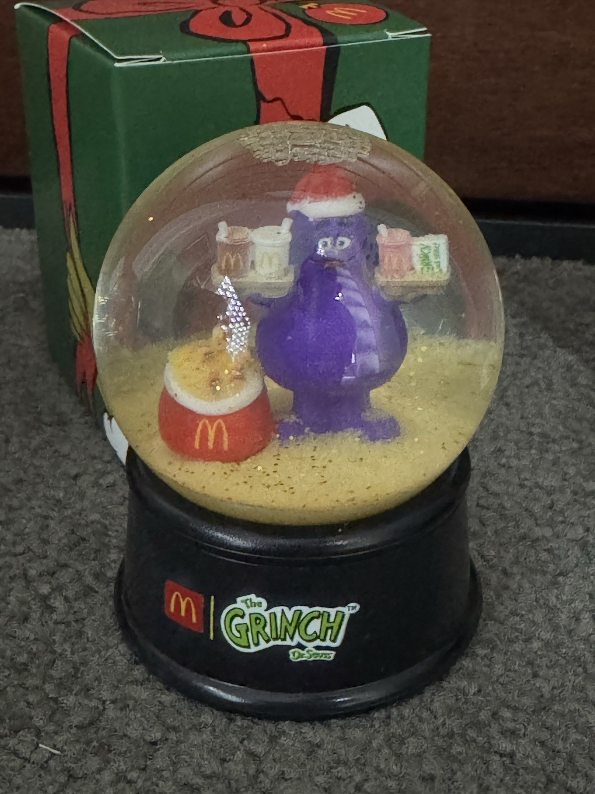 McDonalds 2025 AU Christmas X Grinch Meal Collectable Snow Globes Full ...