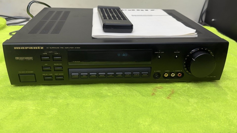 Marantz AV500 AV Dolby Pro-Logic Surround Pre-Amplifier W/ Remote ...