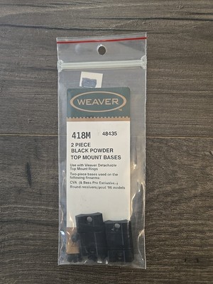 Weaver 418M Top Mount 2 Piece Base Fits Winchester X-150, CVA Optima ...