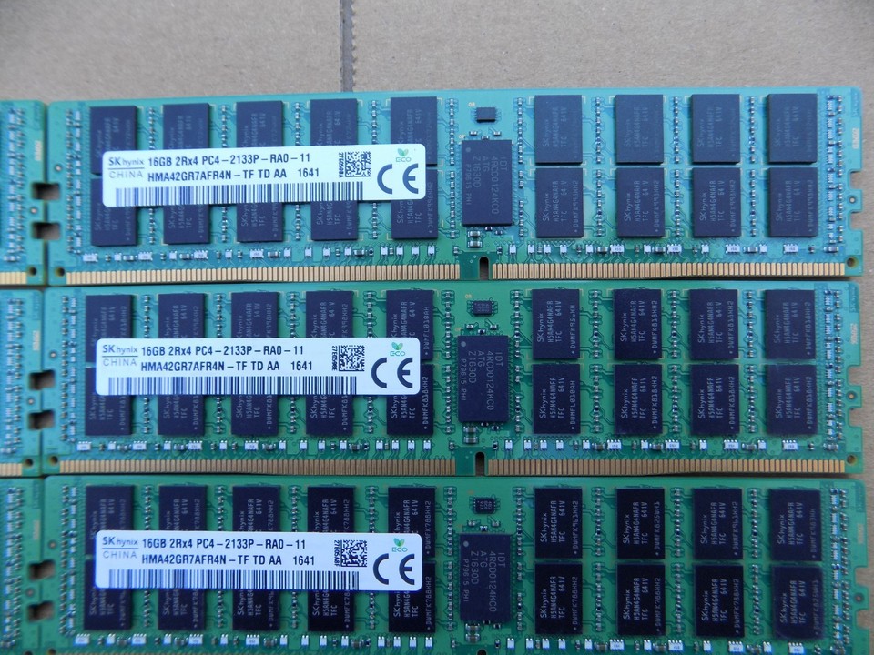 64GB (4X 16GB SK HYNIX 2Rx4 PC4 2133P RA0-11 DDR4 ECC Registered Memory RAM DIMM | eBay UK