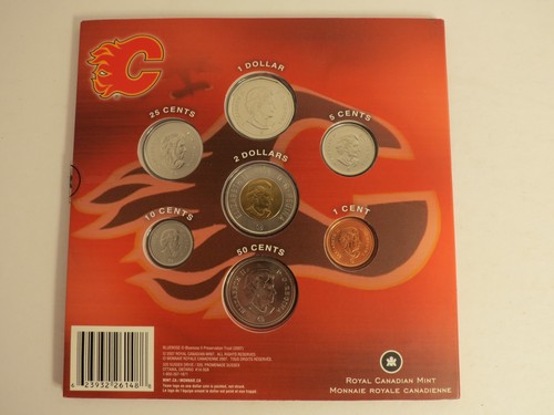 2008 Calgary Flames Commemorative Coin Set Canada Royal Canadian Mint ...