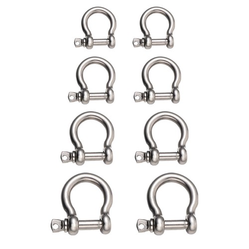 8 Pcs Stainless D Shackle Sturdy Steel Horseshoe Shaped Shackles | eBay