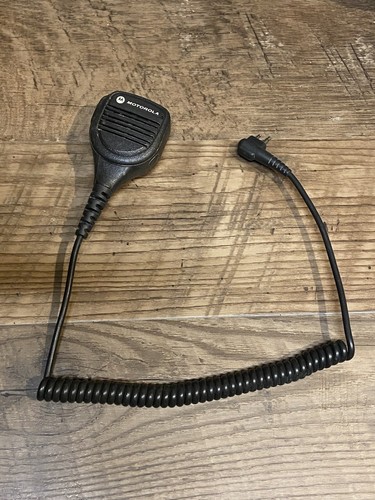 PMMN4013A Motorola Two-way Radio Remote Speaker Microphone w/ Coil Cord ...