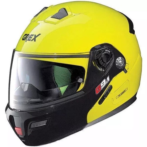 Grex Modular Motorcycle Helmet G9.1 Evolve X-Small Flo Yellow Black ...