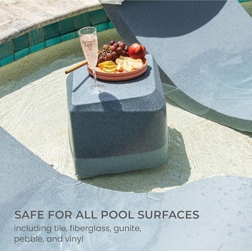 Aqua Outdoors - Small Side Table - for Inside Pool, Sun Shelf & Patio ...