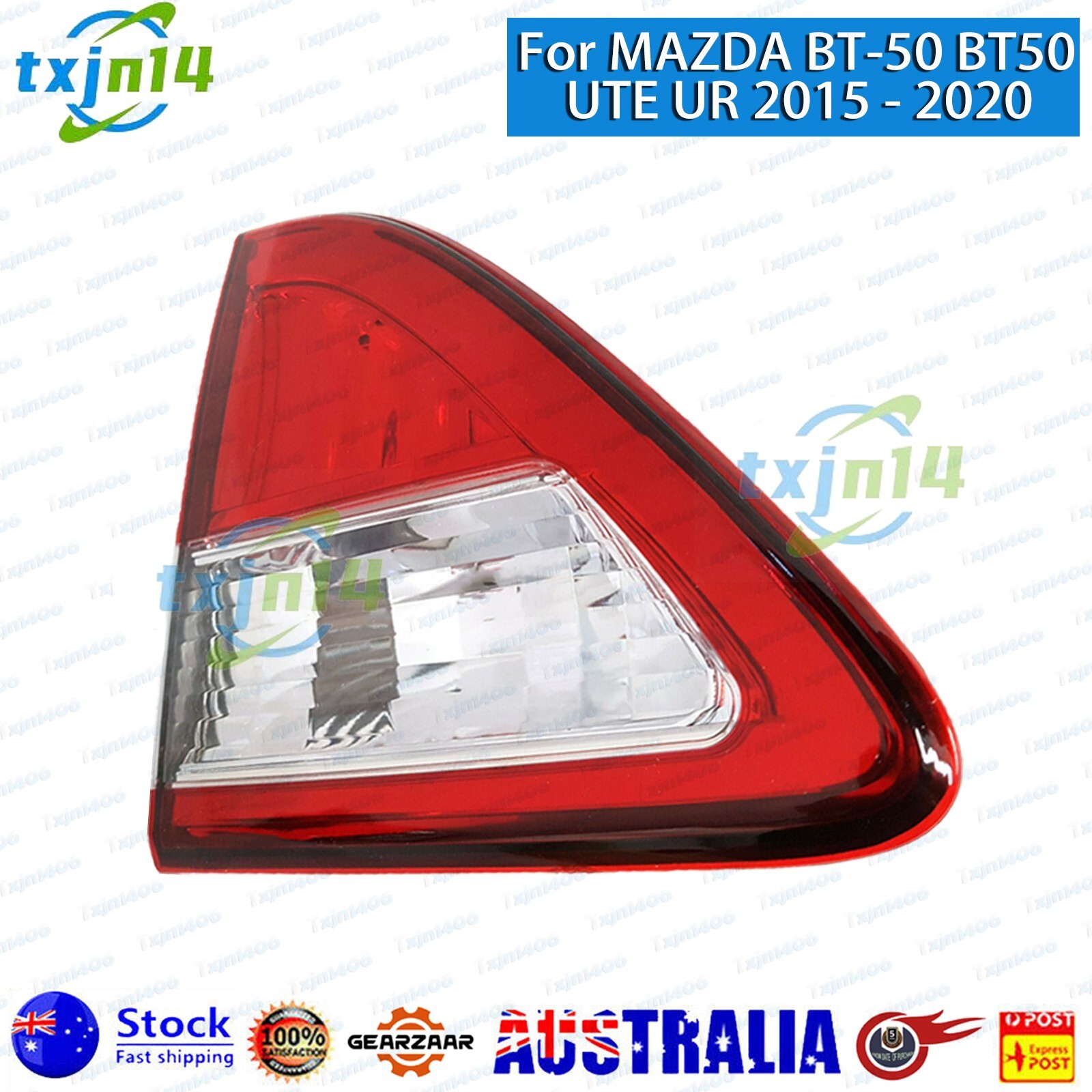 LH LHS Tail Light (Inner) Rear Lamp Red Fits Mazda BT-50 BT50 UTE UR ...