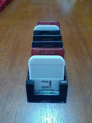 Sony PlayStation 2 PS2 PS1 Memory Card Holder Display Case Mod Dock ...