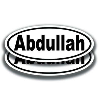 ABDULLAH NAME DECALs 2 Stickers Bogo Car Truck Bumper Window | eBay