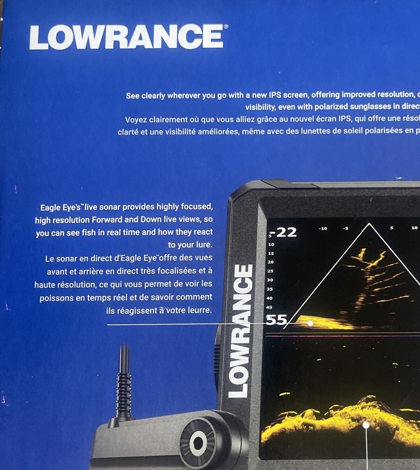 Lowrance Eagle Eye™ 9 Live Fishfinder Combo w/Transducer & C-MAP® Inland Charts | eBay