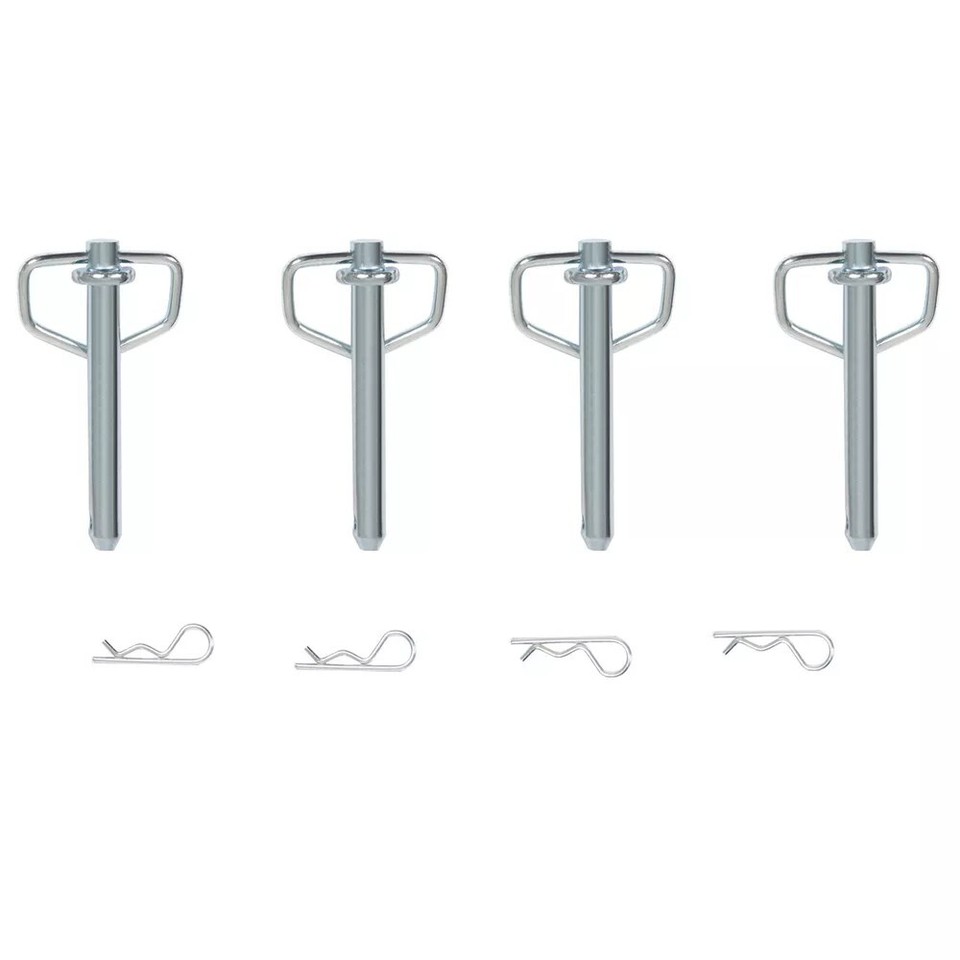 4PCS Heavy Duty 12000 Lbs Removable D-Ring Stake Pocket Powder Coated ...