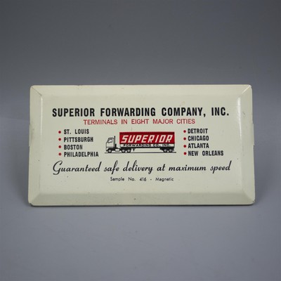 Superior Forwarding Company Trucking Vintage Fridge Magnet Clamp | eBay