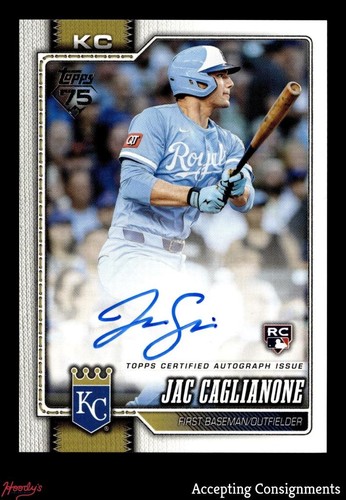 2026 Topps Flagship Real One Autographs #138 Jac Caglianone RC Rookie ...