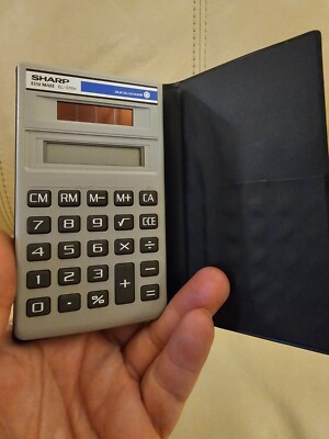 Vintage Sharp ELSI MATE EL-376H Solar Pocket Calculator Tested | eBay