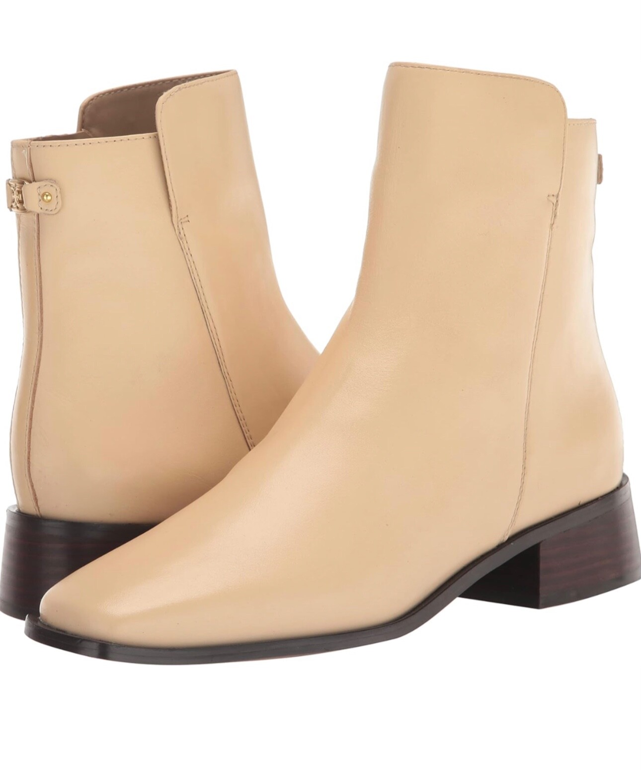 Sam Edelman Thatcher Booties Ivory Leather size 9.5 New | eBay