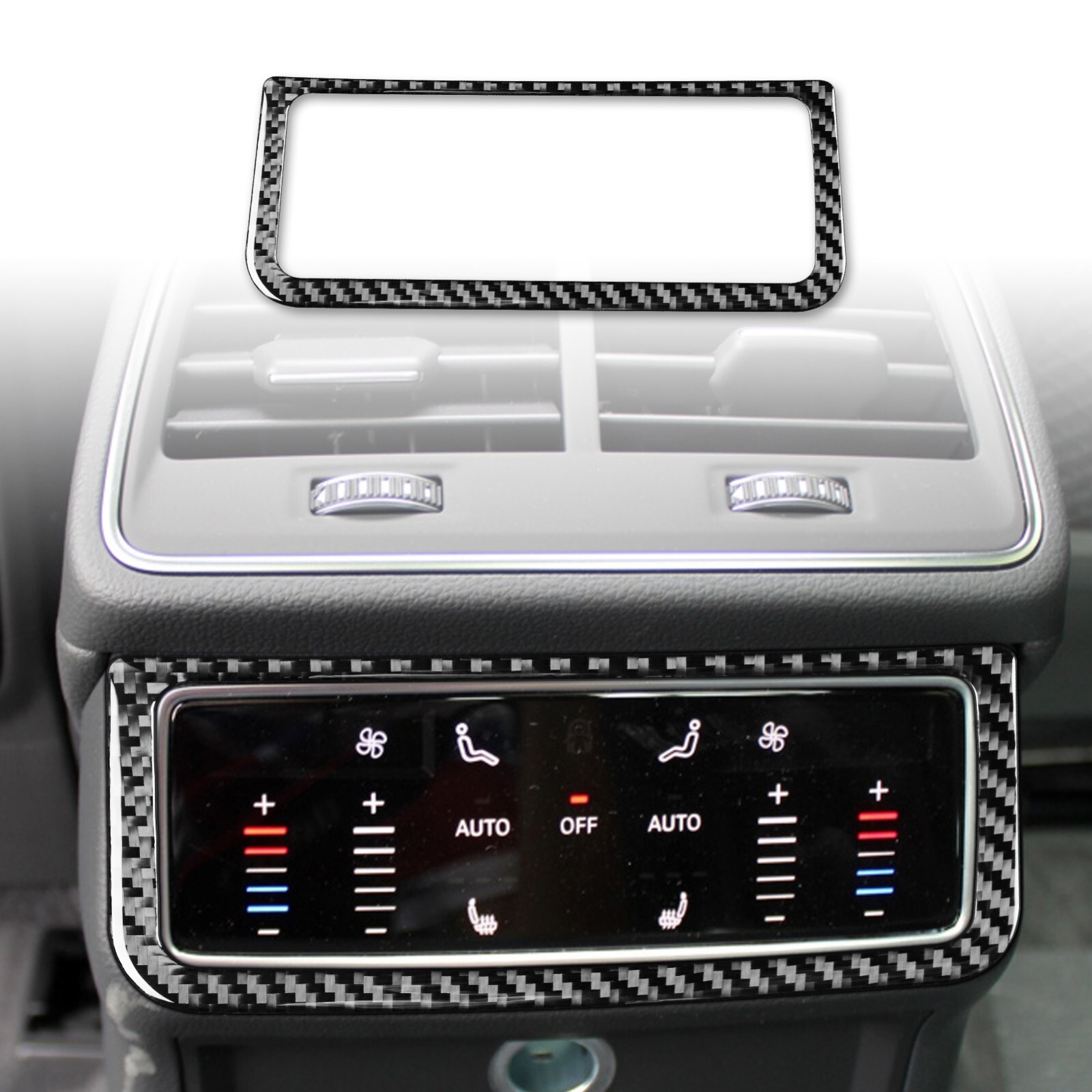 54Pcs Real Carbon Fiber Kits Full Interior Trim Cover For Audi A6L C8 ...