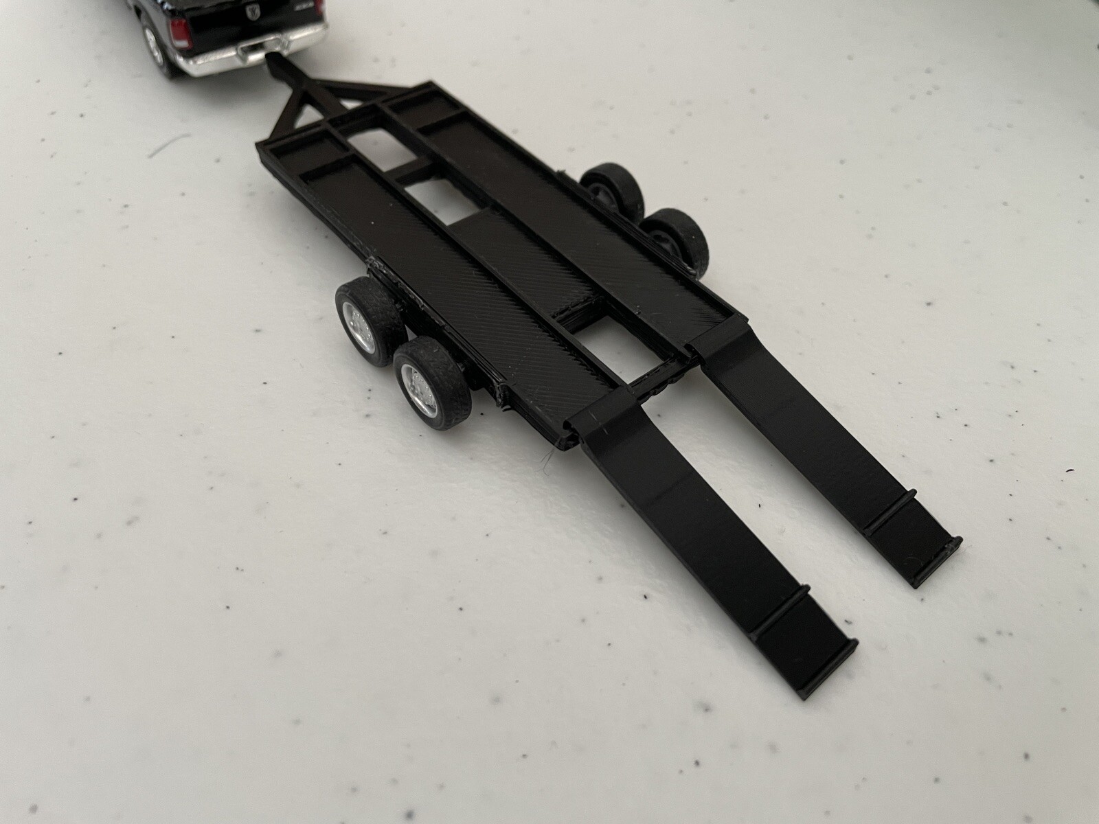 3D Printed Open Wheel Trailer For 1/64 Diecast Vehicles, Greenlight Hot ...