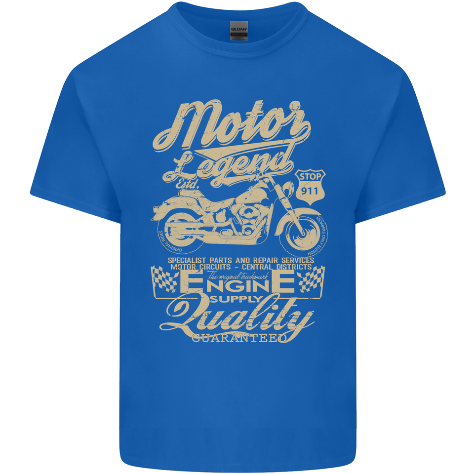 Motor Legend Biker Motorbike Motorcycle Mens Cotton T-Shirt Tee Top ...