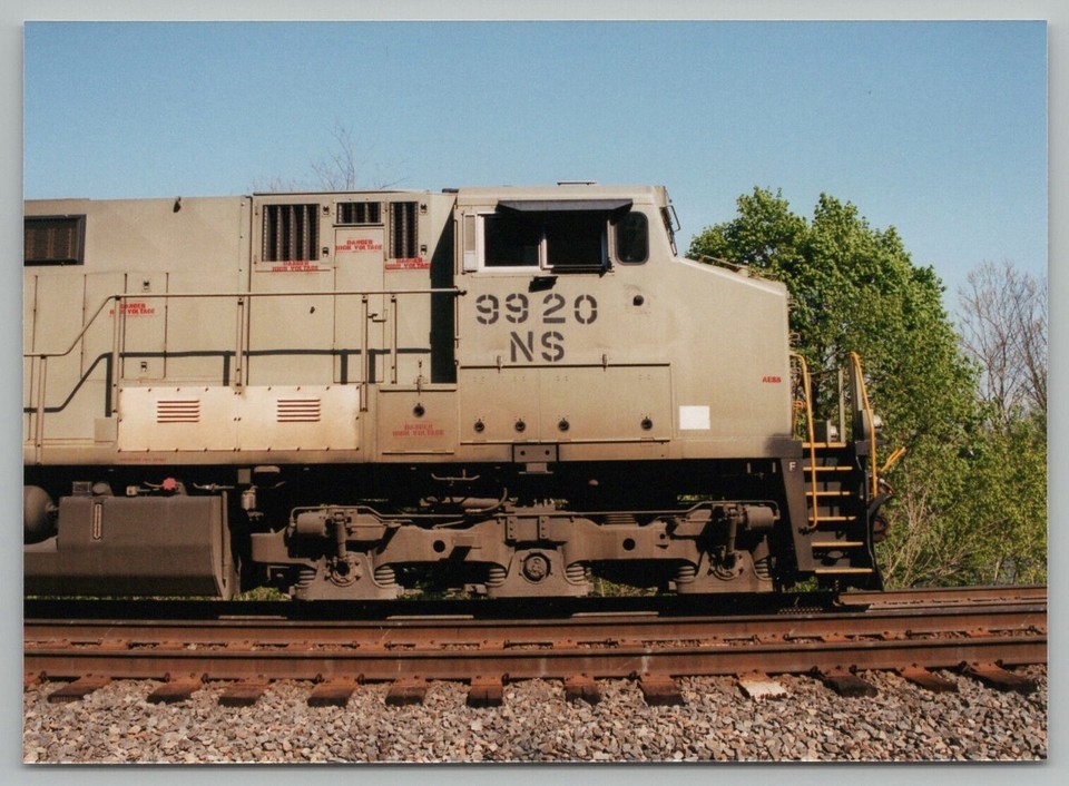 Railroad Photo - Norfolk Southern #9920 Diesel Locomotive 1990s Freight ...