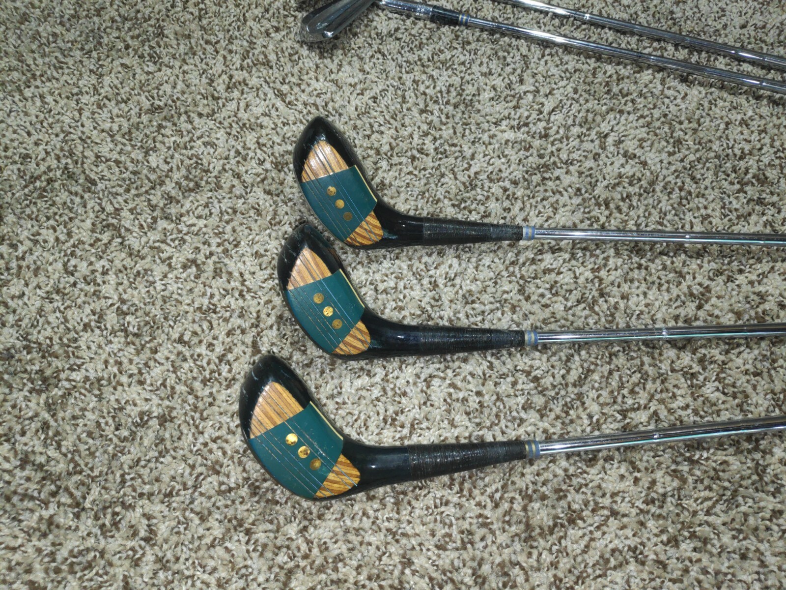 Vintage Golf Clubs H&B Power Bilt Woods 1, 3, 4 and Irons 3,4,5,6,7,8,9 ...