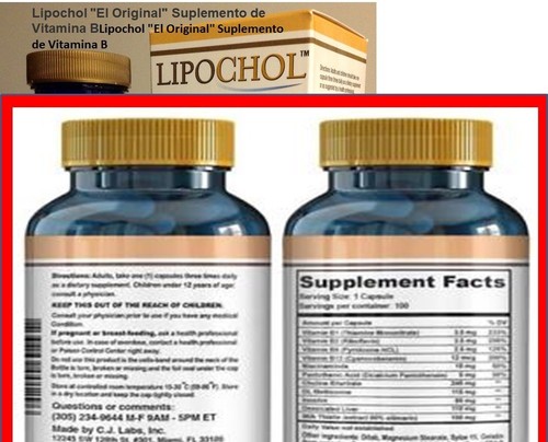 LIPOCHOL Natural Liver Cleanser Detox Supplement Cleanse Support Liver ...