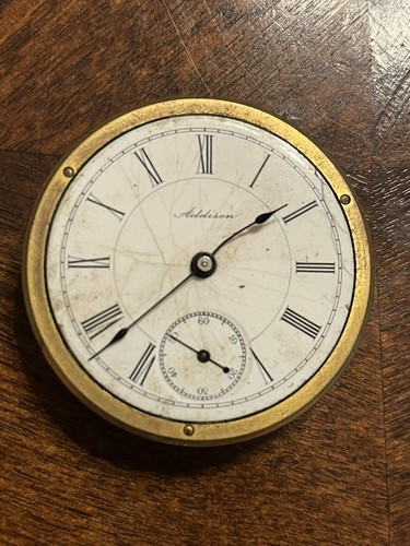 ADDISON POCKET WATCH MOVEMENT USA 45.7mm Parts, Repair | eBay