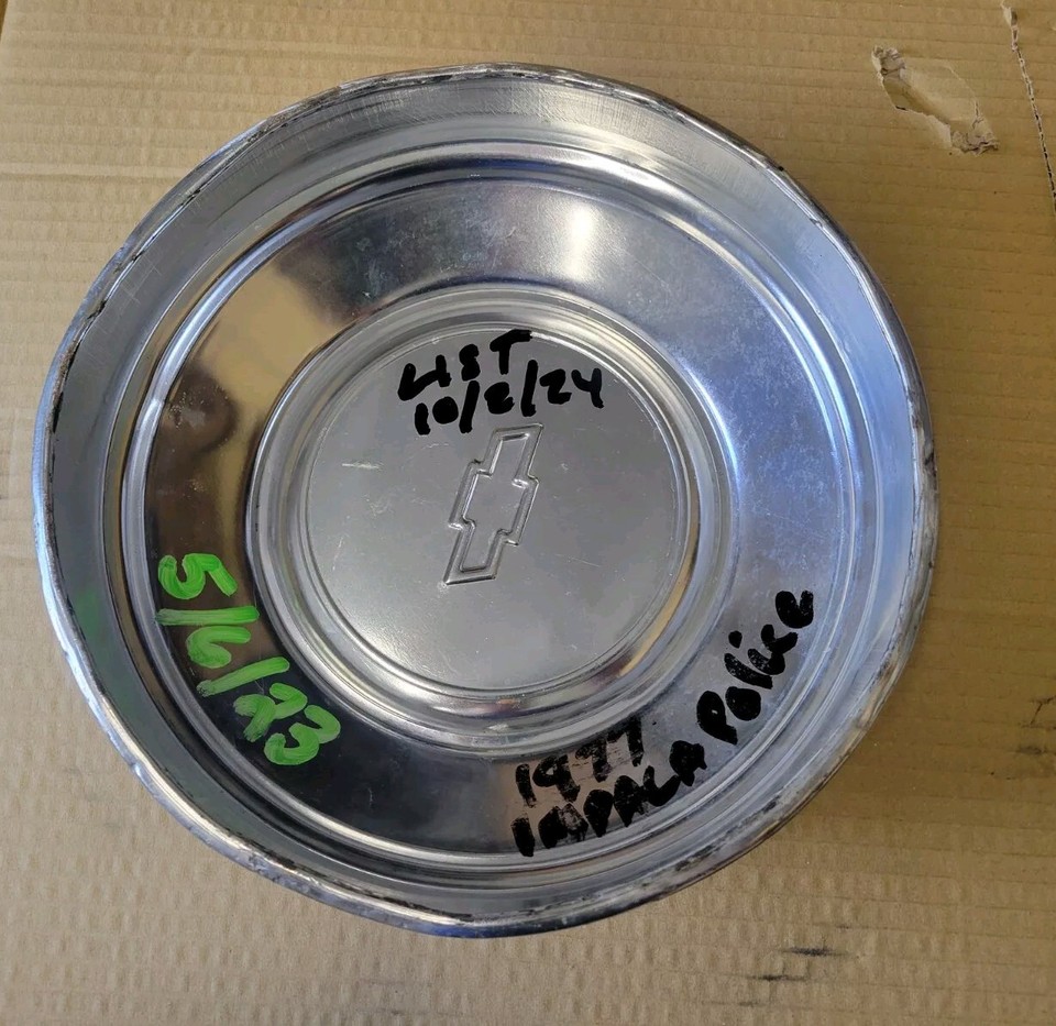 CHEVY IMPALA HUBCAP (1) DOG DISH TYPE USED OEM FOR 1974-1978 POLICE ...