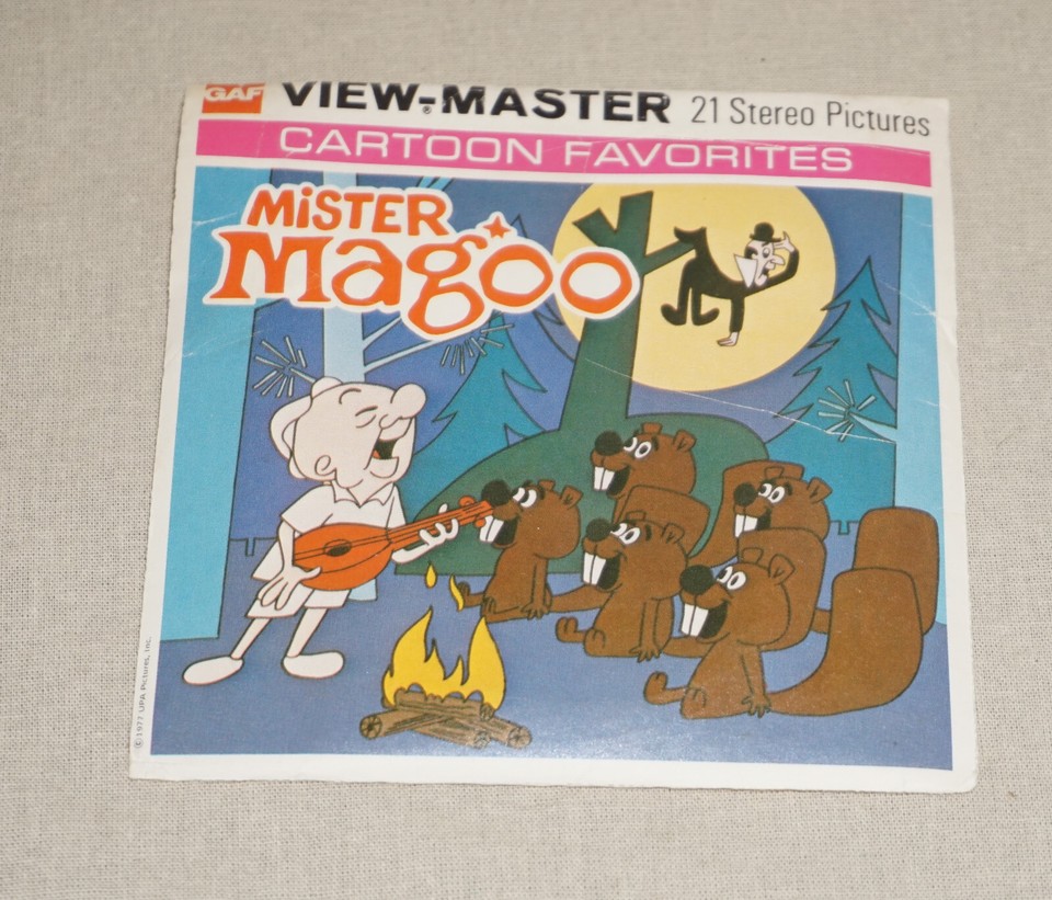 Rare Gaf H56 Mister Magoo Mr. Cartoon Favorites view-master 3 Reels ...