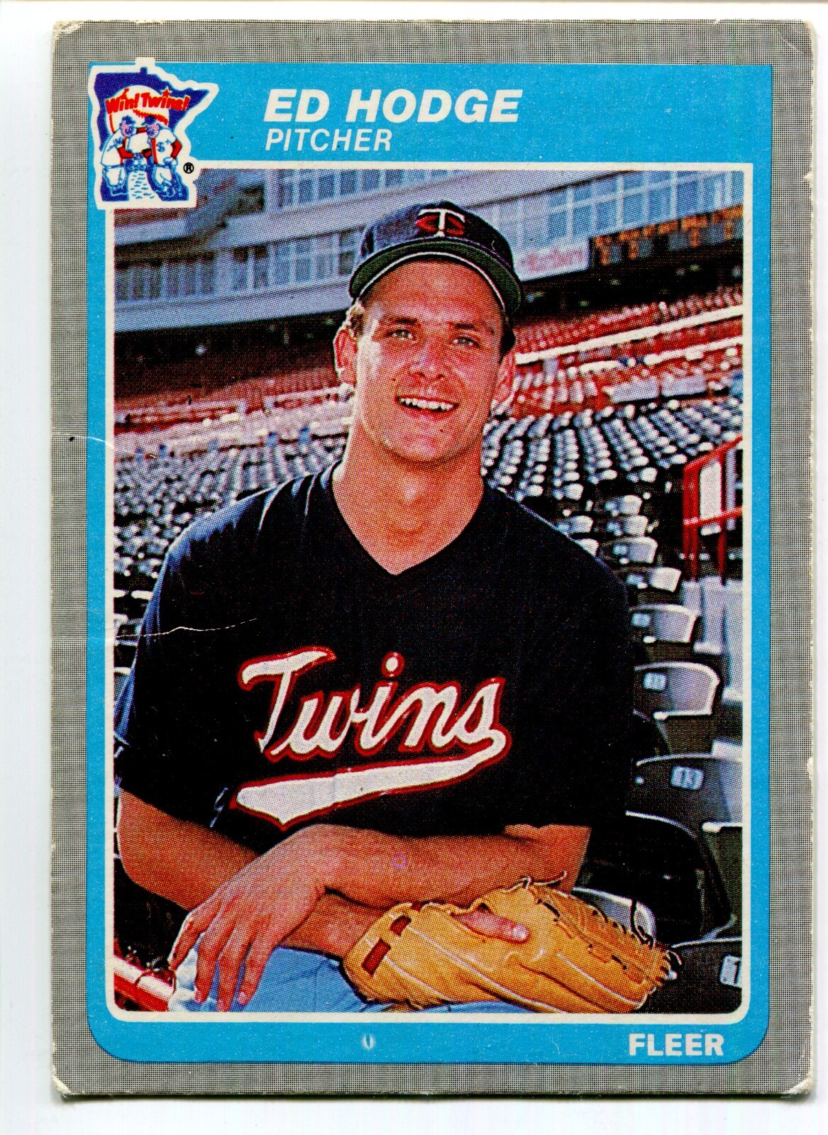 1985 Fleer Baseball Card ED HODGE Rookie #280 Minnesota Twins | eBay