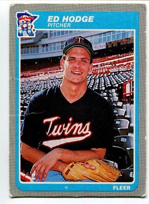 1985 Fleer Baseball Card ED HODGE Rookie #280 Minnesota Twins | eBay