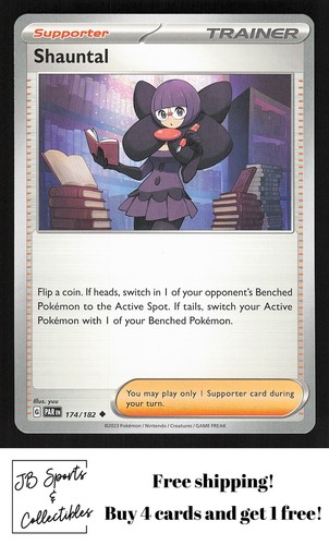 Shauntal Pokemon SV04: Paradox Rift 174/182 | eBay