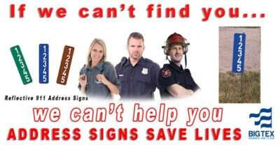 Reflective Address Sign - House Number Set 911 Safety, Aluminum sign | eBay