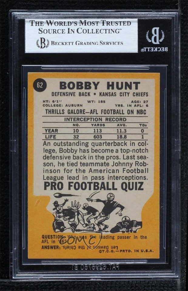 1967 Topps Bobby Hunt #62 BGS 6.5 | eBay