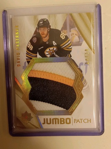 2023-24 Upper Deck Ultimate David Pastrnak Jumbo Patch 4/10 | eBay