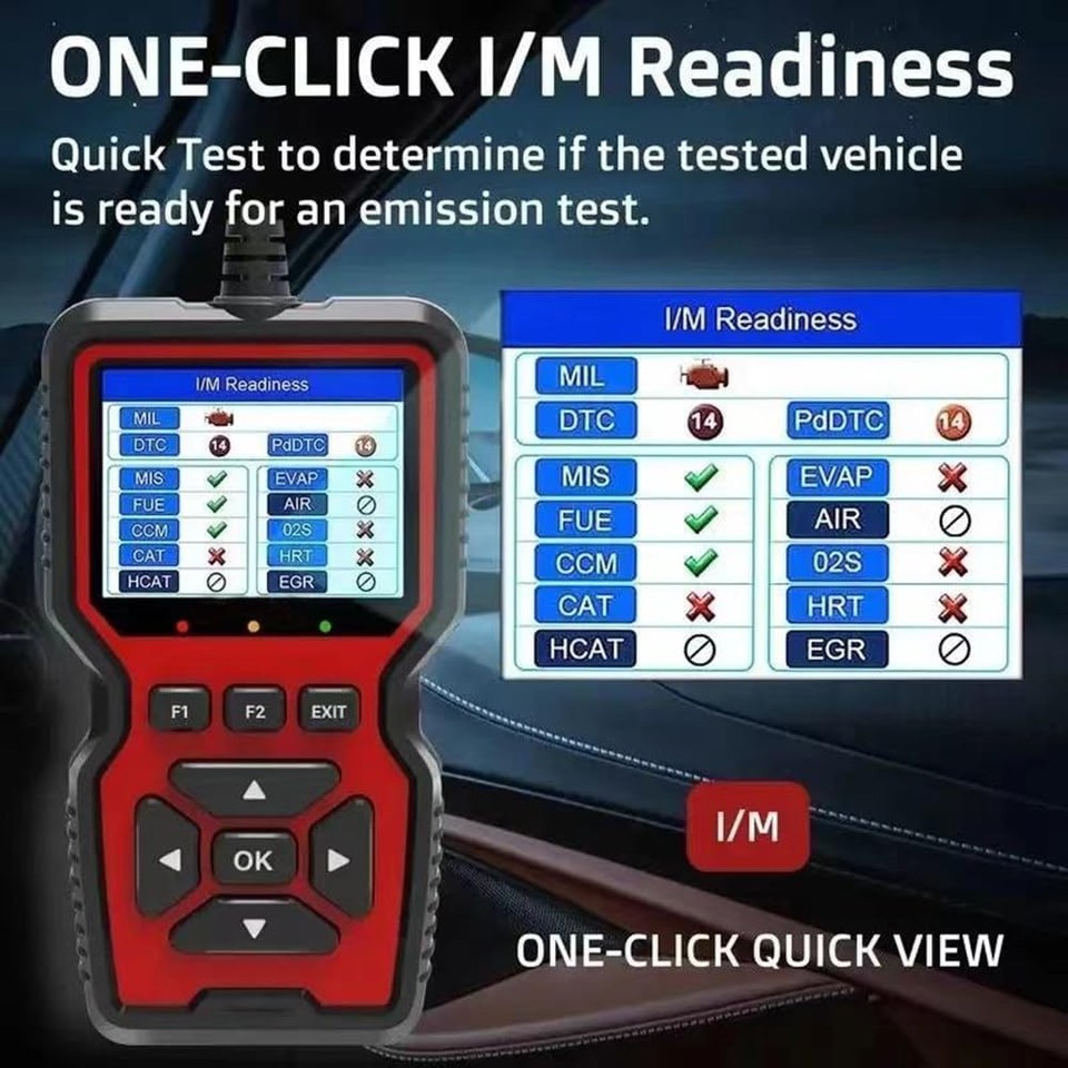 Automotive OBDII Code Reader OBD2 Scanner Car Check Engine Fault ...
