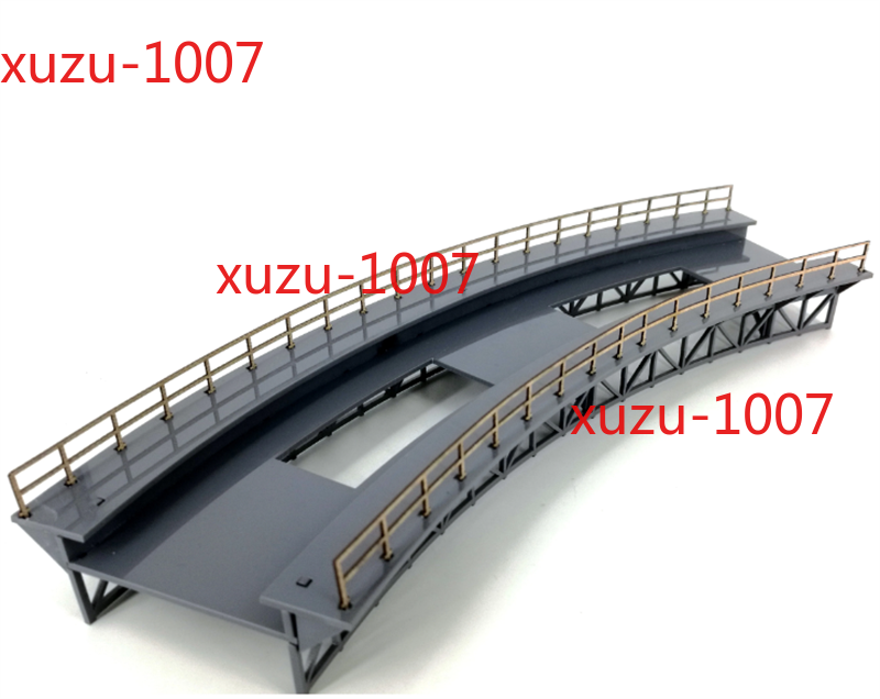 1:87 HO Scale Train Railway Scene Decorate Q4 R1 Curved Railway Bridge ...