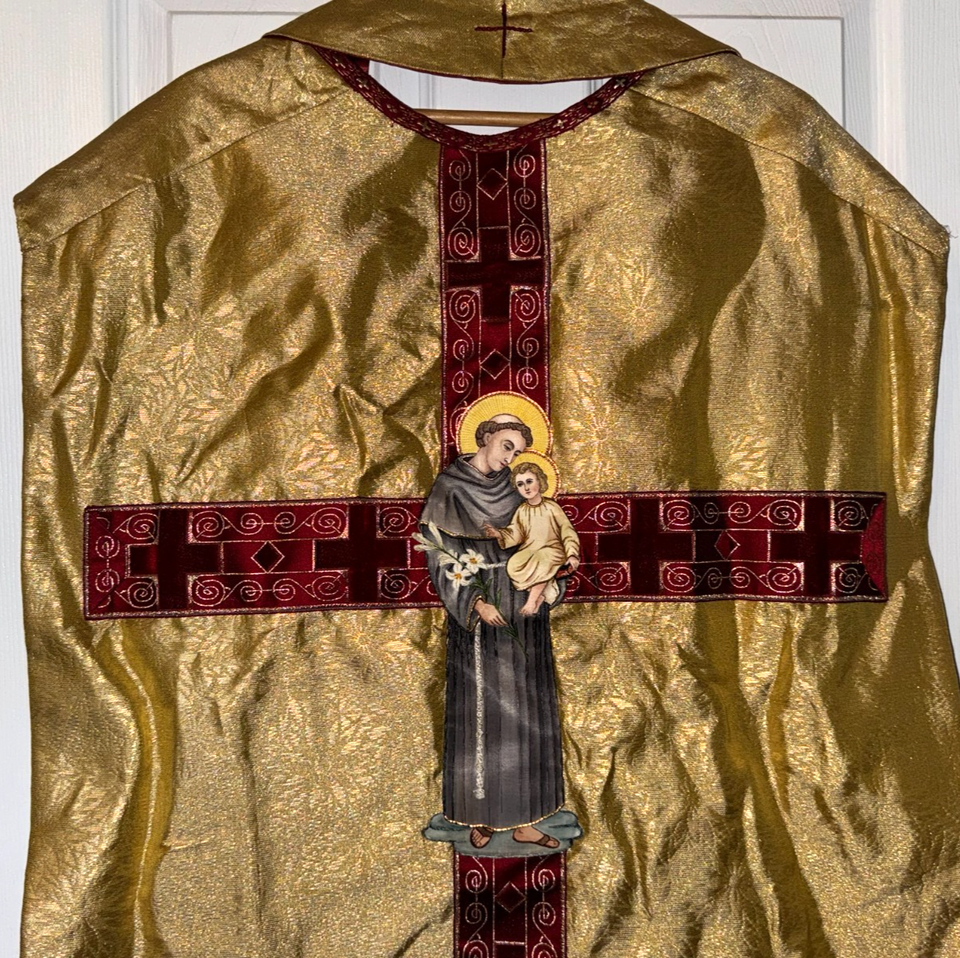 CATHOLIC PRIESTS 3 PC. ST. ANTHONY FIDDLEBACK CHASUBLE SET JOHN P ...