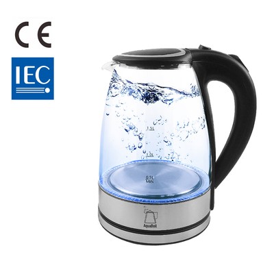 2L Electric Kettle Glass 360 Blue LED Illuminated Portable Jug 1800W | eBay