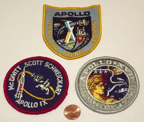 Patches - Lot of 3 - Apollo IX, X & XVII (9, 10 & 17) - All about 3 ...