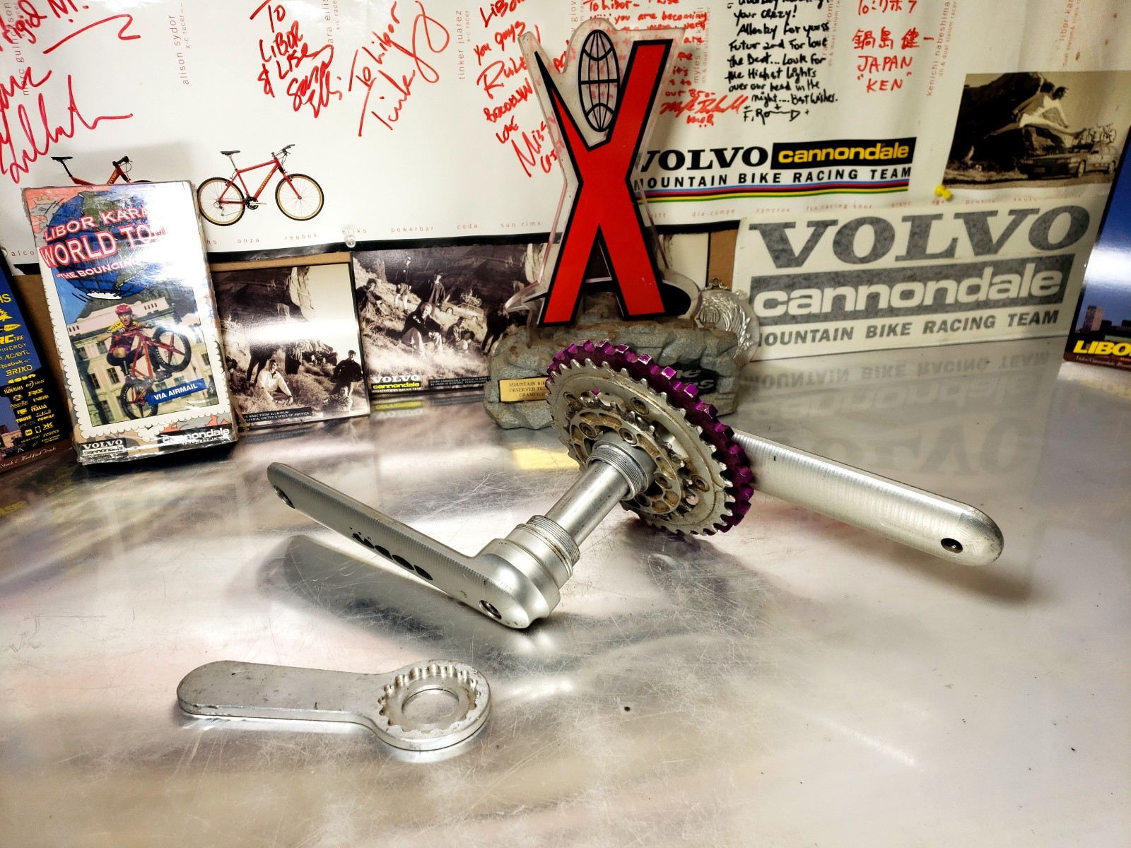 Libor Karas CODA MAGIC CRANK SET and CUSTOM BASH RING CANNONDALE only 3 ...
