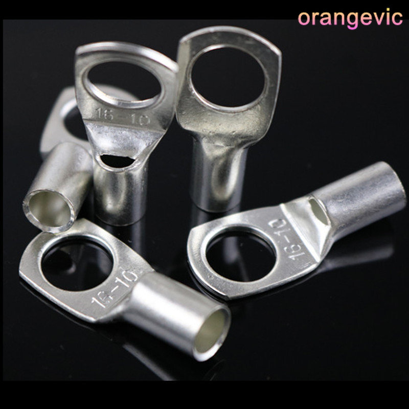 25Pcs Copper Tube Terminals Battery Welding Cable Lug Ring Crimp ...