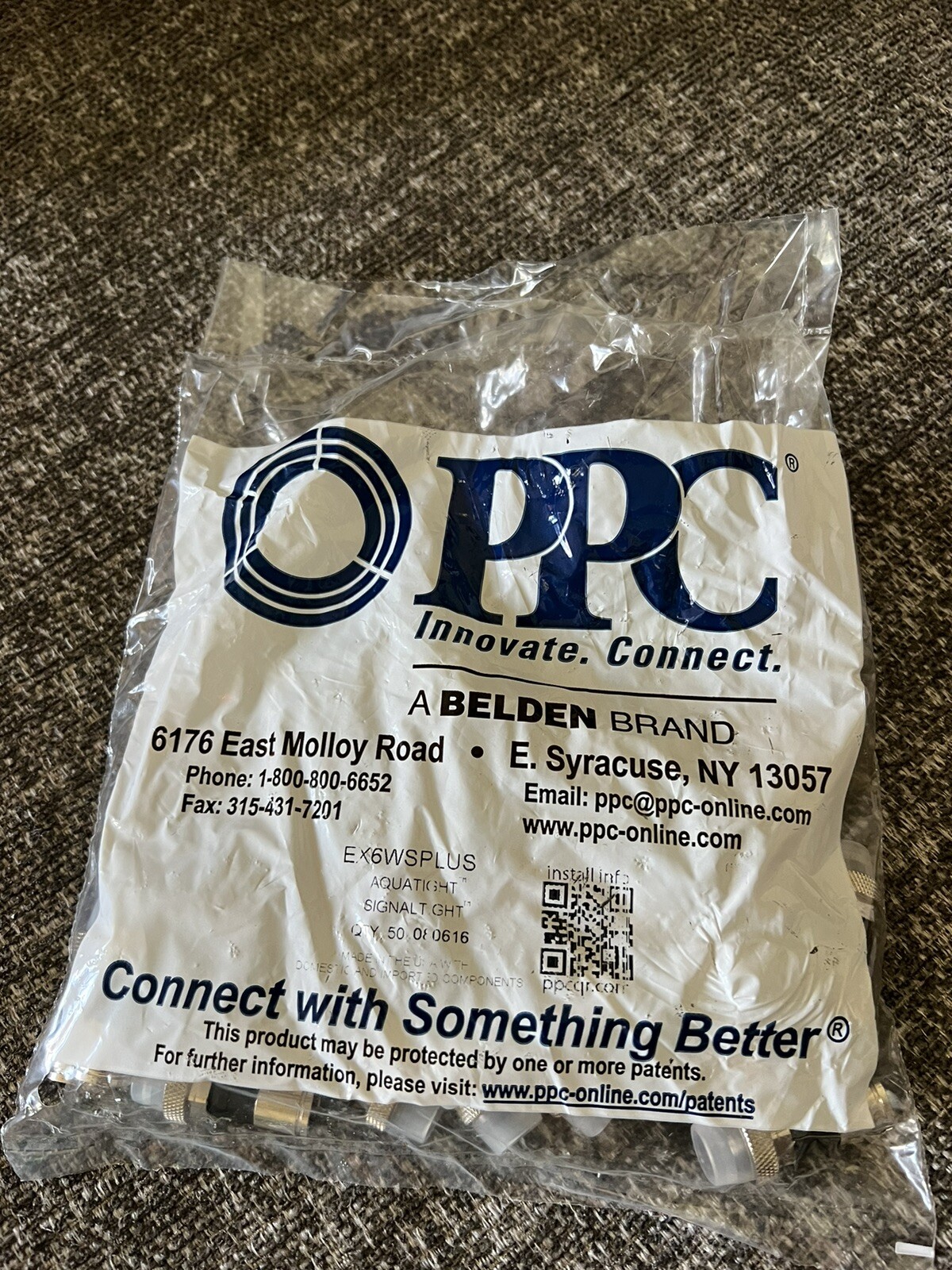 750 PPC Belden RG6 F Coaxial Cable Compression Connectors Universal ...