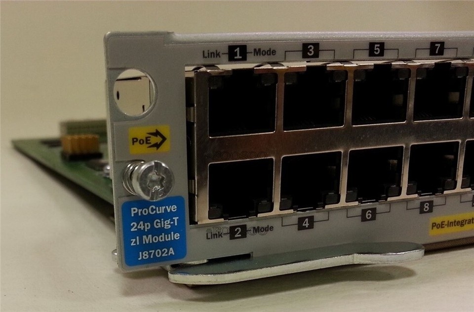 Used Hp Procurve J8702A 24-Ports 10/100/1000 Poe Plug-In Module Switch ...