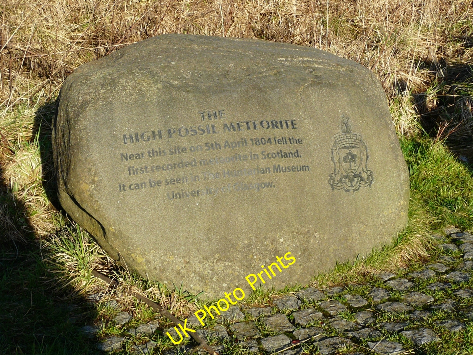 Photo 12x8 The High Possil Meteorite Lambhill/NS5769 A stone ...